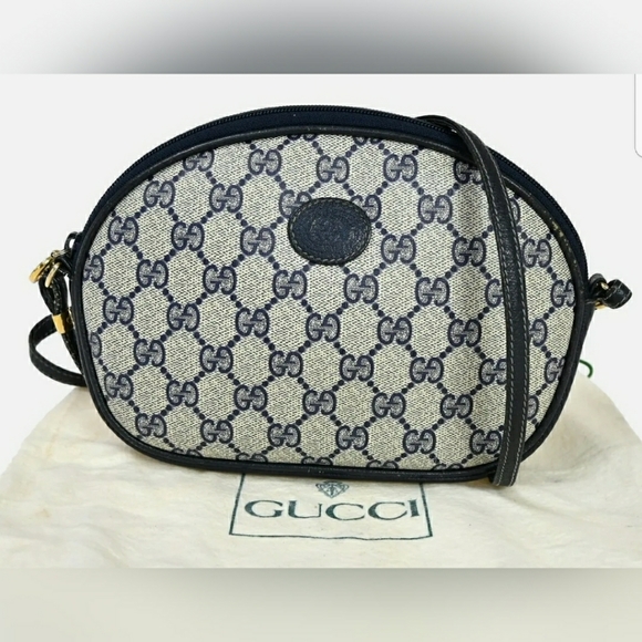Gucci | Bags | Gucci Logo Gg Pattern Mini Shoulder Bag Pvc Leat | Poshmark